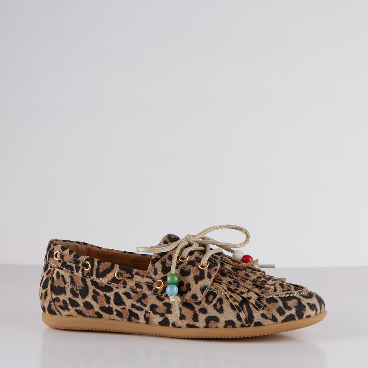 PRE ORDER LATTY fringes leopard - Moccasins | Cognac – DWRS label