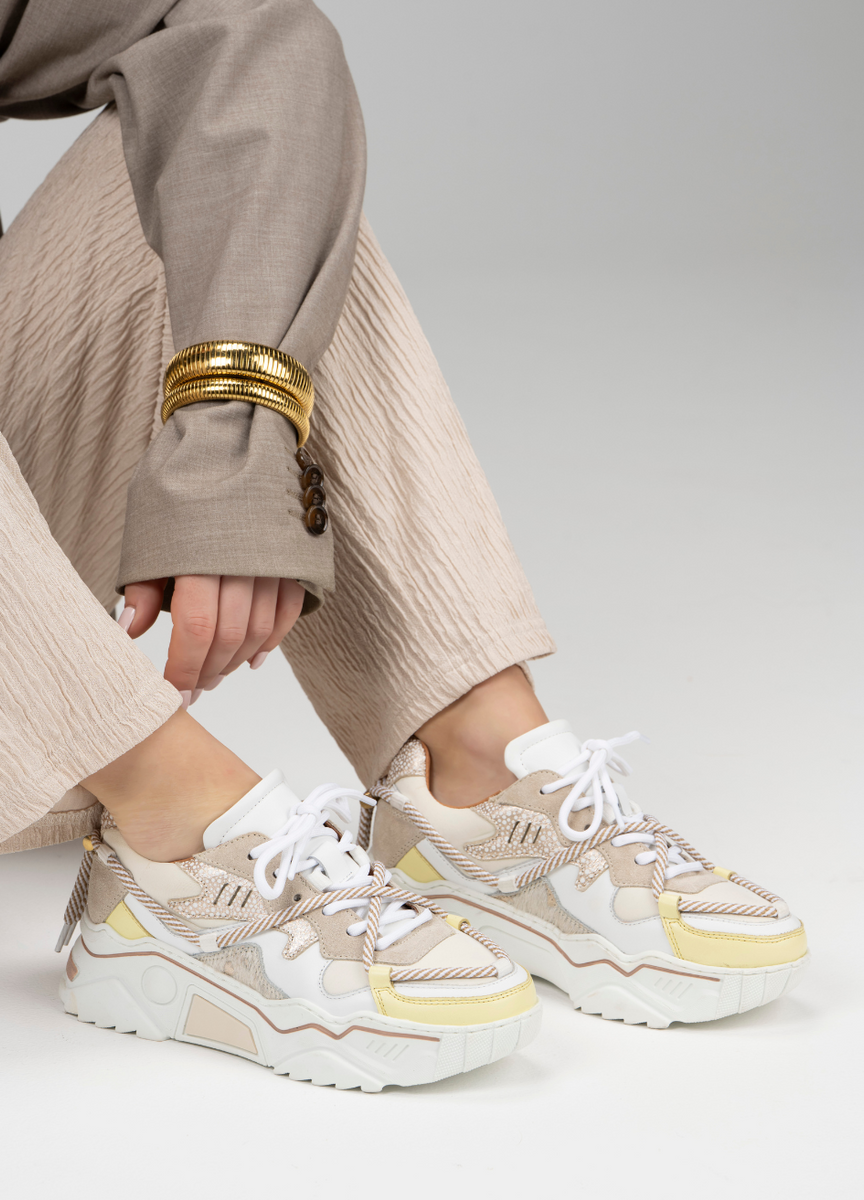 PRE ORDER JUPITER leer - Sneakers | Sand / Butter – DWRS label