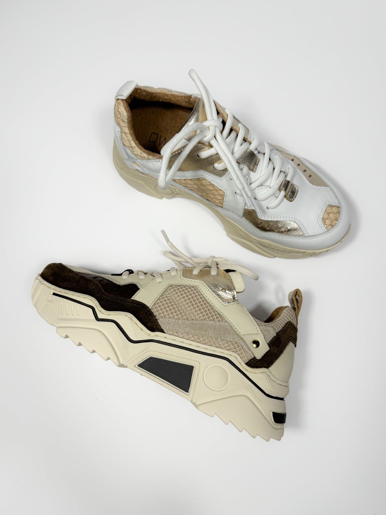 PRE ORDER PLUTO mesh - Sneakers | Off White /Drk Brown – DWRS label