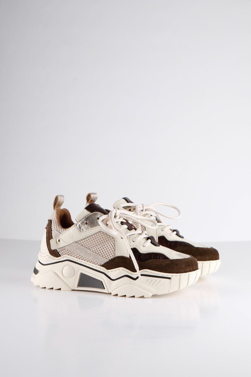 PRE ORDER PLUTO mesh - Sneakers | Off White /Drk Brown – DWRS label