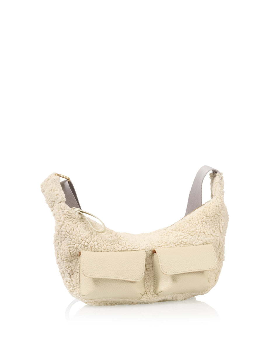ROSARIO BAG teddy - Bags | Off white / Grey – DWRS label